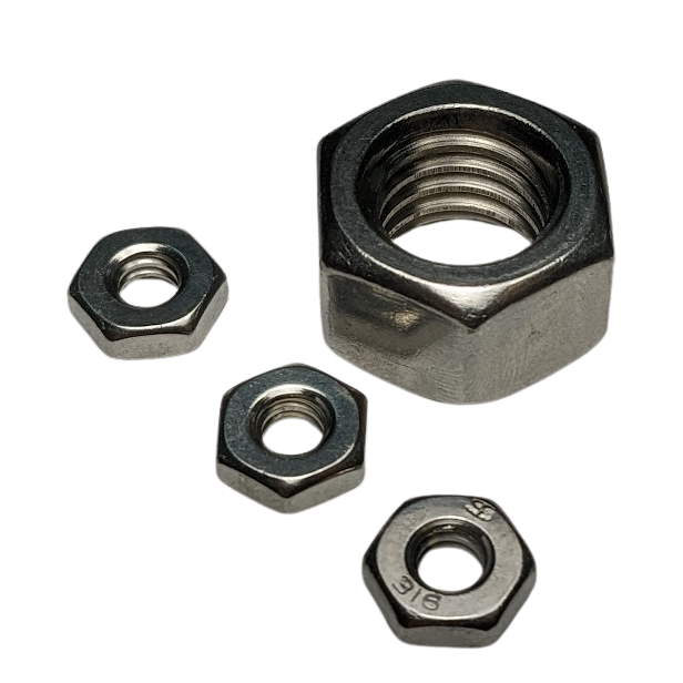 316 Stainless Steel Hex Finish Nuts – Fair Wind Fasteners